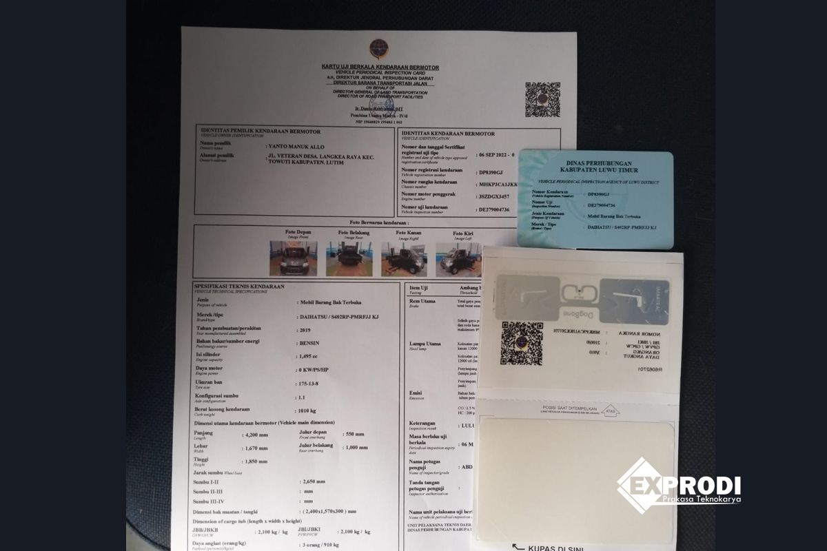 Pengembangan BLUE RFID Pengujian Kendaraan Bermotor - EXPRODI Prakasa ...